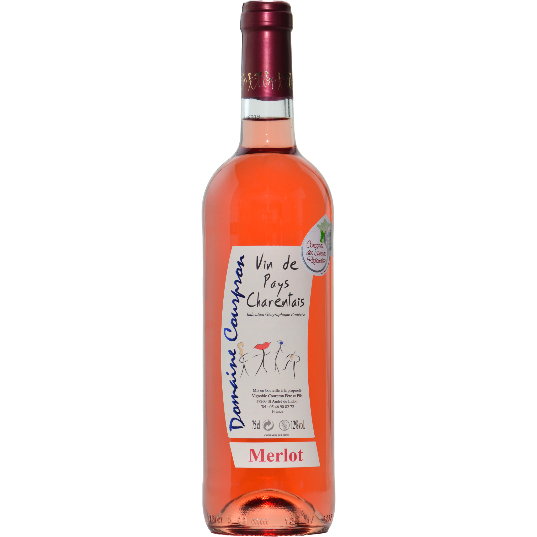 Le Merlot rosé - Domaine Viticole Courpron